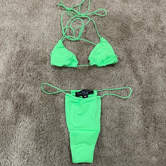 two nice | Swim | Micro Bikini Lime Green | Poshmark